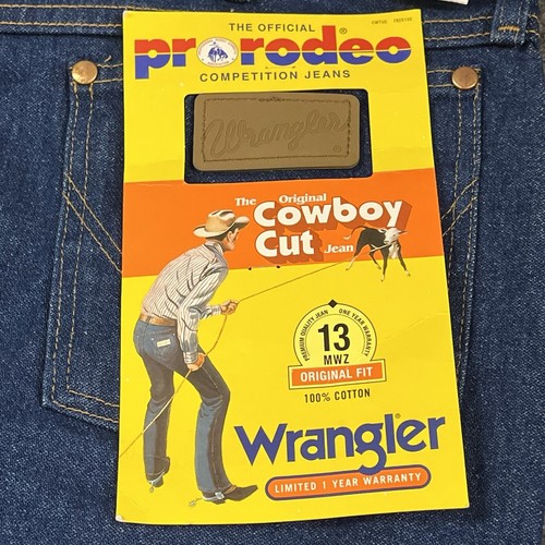 Wrangler Pro Rodeo Jeans Mens 38x36 Blue Cowboy Cut 100% Cotton Denim ...