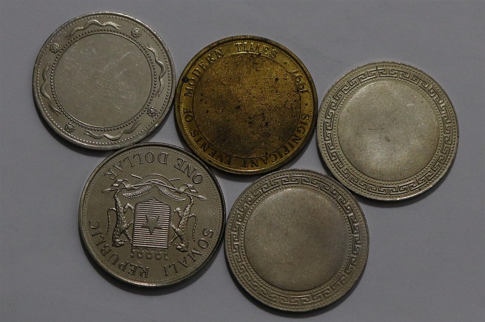 🧭 🇸🇴 SOMALIA + OTHERS - 5 CROWN SIZE COINS B59 #104 R25 | eBay