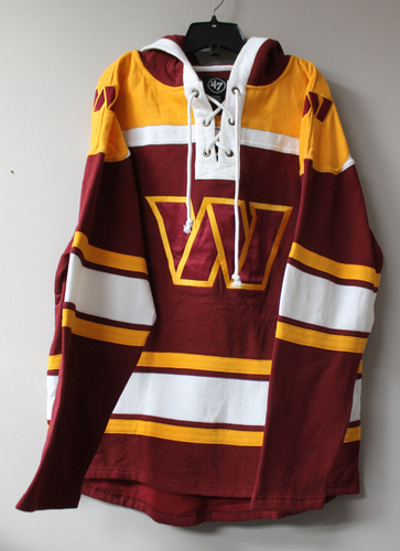 New NFL Washington Commanders old time style mid weight cotton hoodie ...