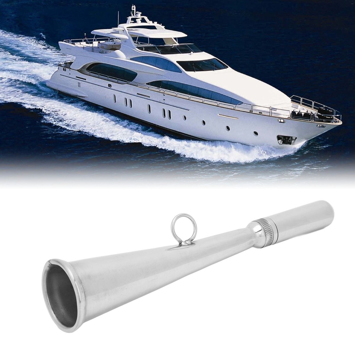 Fog Horn Stainless Steel Handheld Foghorn - Clear Sound Emergency Horn ...