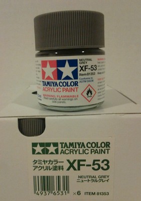 Tamiya acrylic paint XF-53 Neutral Grey. 23ml | eBay