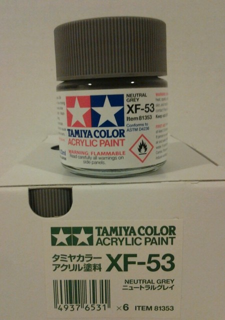 Tamiya Acrylic Xf53 Flat Neutral Gray Tam81353 for sale online | eBay