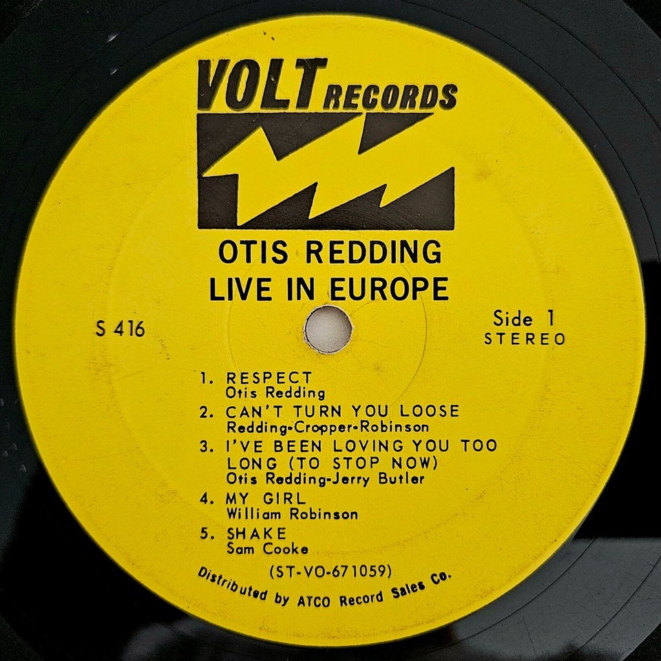 R&B / FUNK / SOUL - OTIS REDDING - LIVE IN EUROPE LP - VOLT RECORDS OG ...