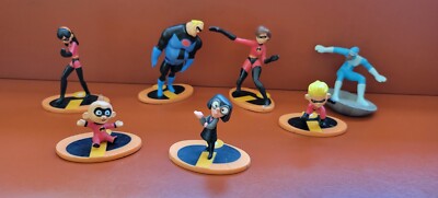 Disney The Incredibles Mr Mrs Violet Dash Jack Jack Frozone Edna Pvc ...