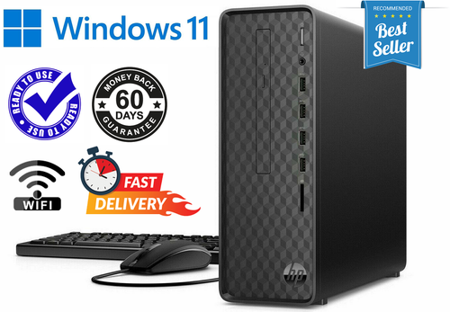 HP Desktop Computer Windows 11 32GB 1TB SSD WiFi SLIM BLUETOOTH (READY ...