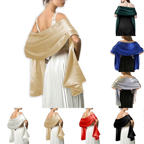 Womens Wrap Stole Shawl Wedding Bridal Bridesmaid Evening Prom Party ...