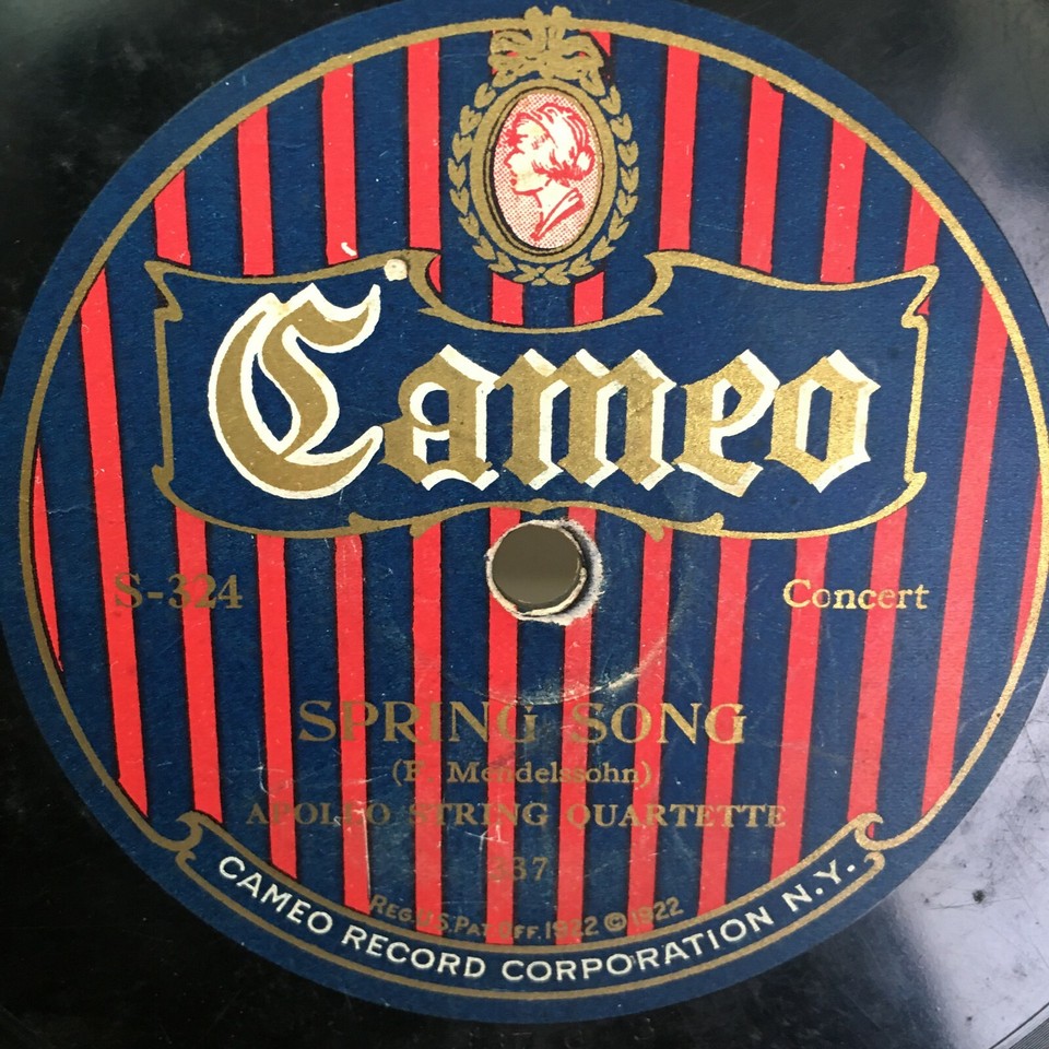 10" 78 RPM Cameo Records # S-324 Shellac-Apollo String Quartet ...