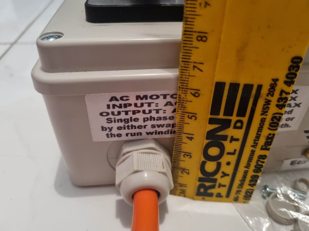 Lathe Emergency Stop & Forward Reverse control box 4AC Motor Myford ...