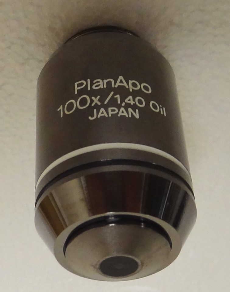 Olympus Microscope 100X oil immersion Plan Apochromat Objective ...