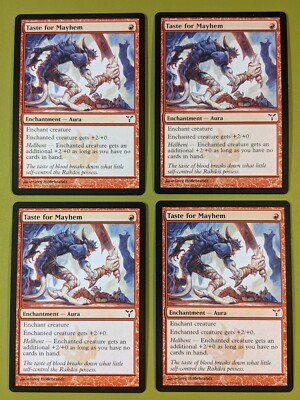 Taste for Mayhem x4 Dissension 4x Playset Magic the Gathering MTG | eBay