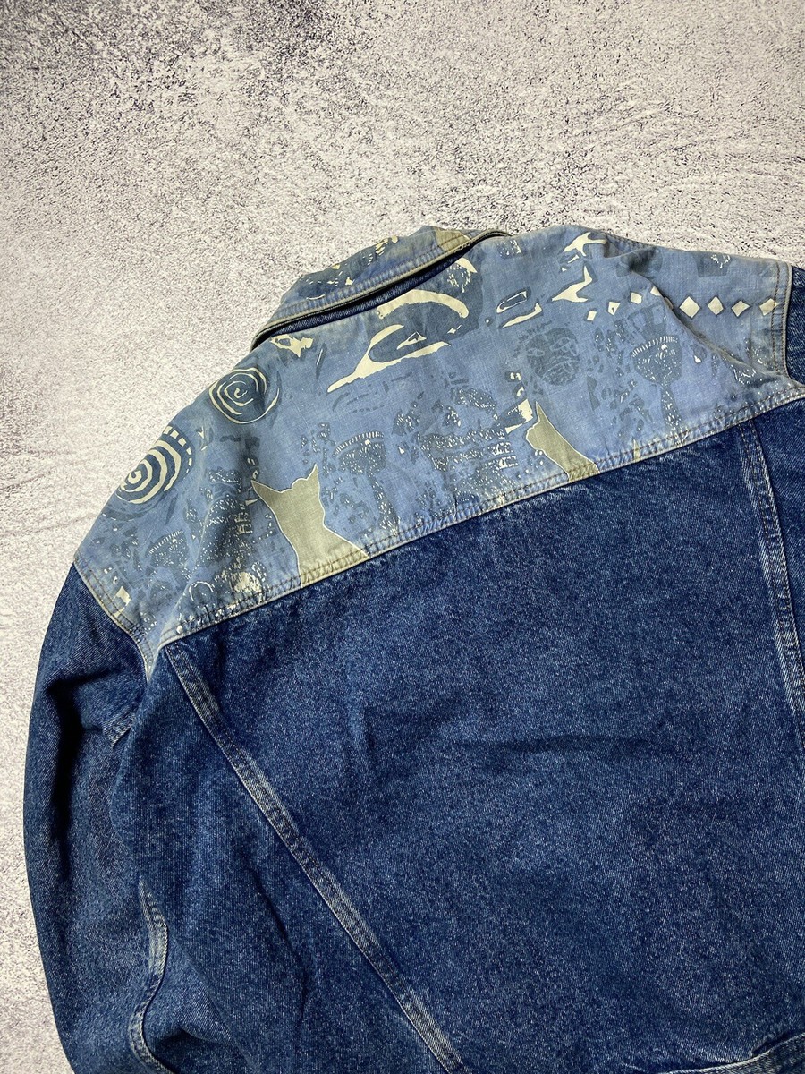 Vintage 90s Quiksilver Denim Jacket Jeans Australia Surfing Vintage 90s Quiksilver Denim Jacket Jeans Australia Surfing
