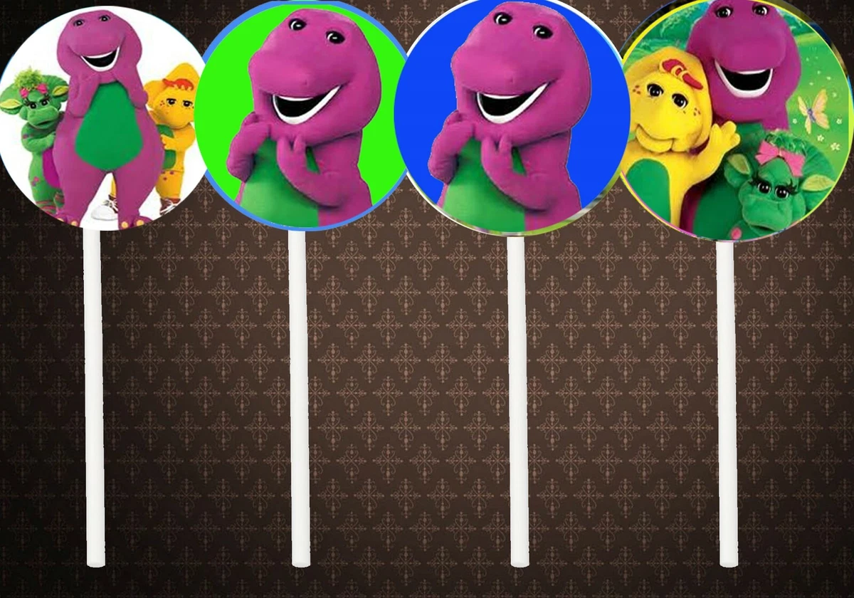 Barney Cupcake Toppers