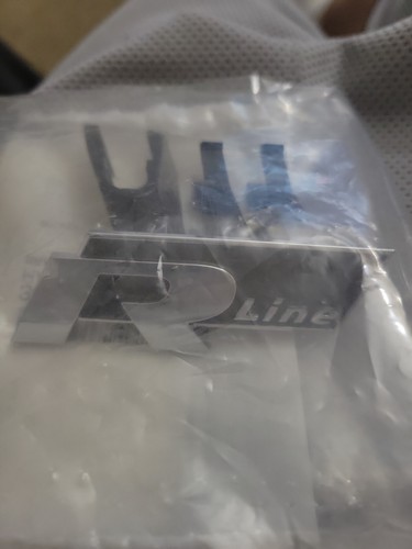 NEW VW CC 12-17 BLACK CHROME FRONT GRILLE R LINE BADGE 3C8853948BFXC | eBay