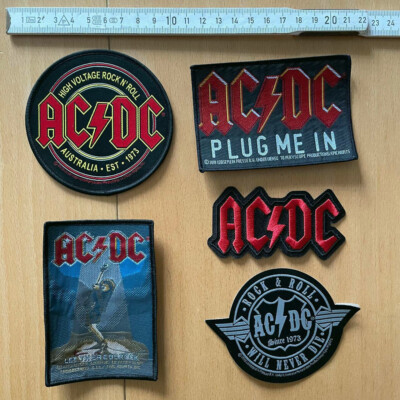 5x AC/DC Aufnäher / Patch - Heavy Metal Sammlung, ideal f. ACDC Konzert | eBay.de