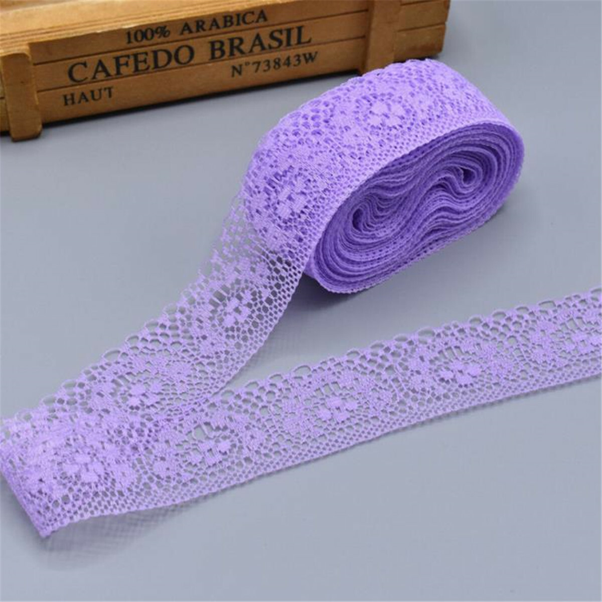 10 Yards/Roll Lace Ribbon 40MM Lace Trim DIY Embroidered For Sewing ...