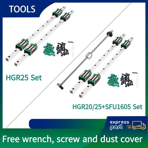 HGR20/15 HGR25 Linearführung Linearschiene HGH20/25CA+SFU1605 ...