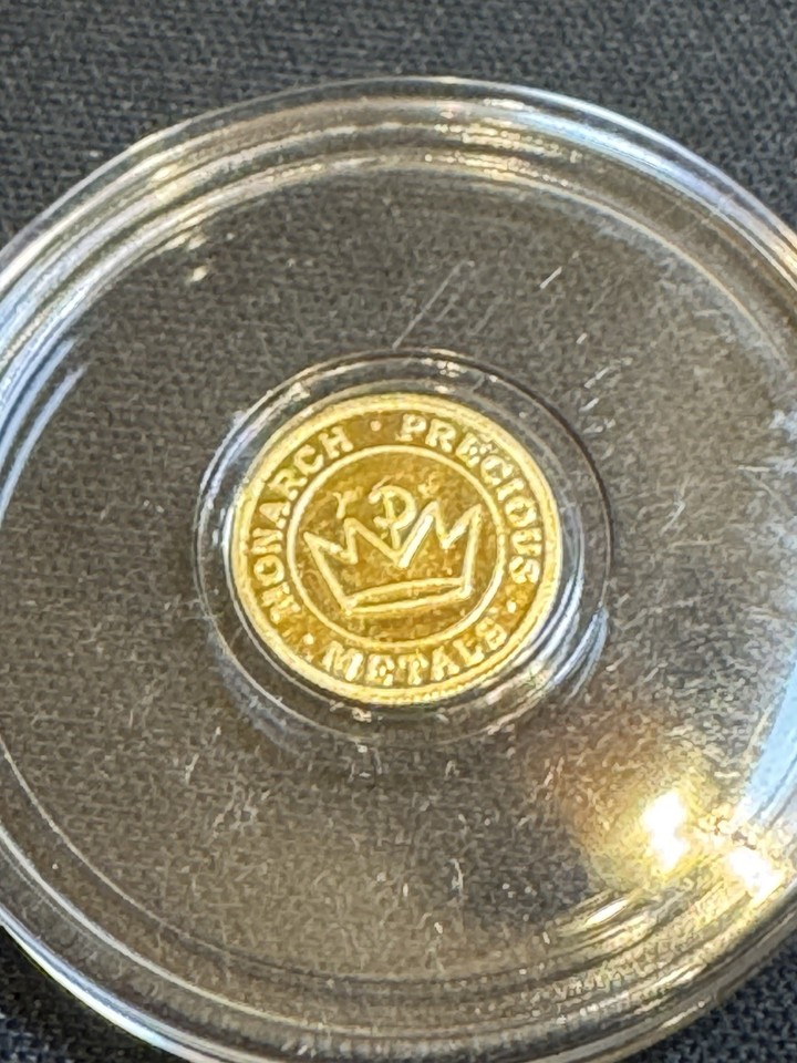 1/4 Gram .9999 PURE FINE GOLD Round In Capsule - Monarch Lucky ...