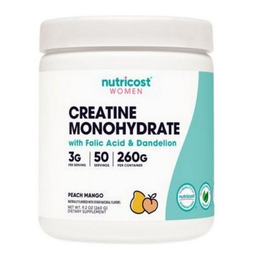 Creatine Monohydrate for Women Peach Mango 50 Servings By Nutricost | eBay