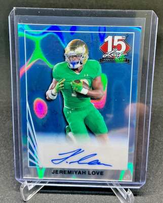 2025 Leaf NSCC 15th Anniversary 1990 JEREMIYAH LOVE Platinum Lava AUTO 1/1 | eBay