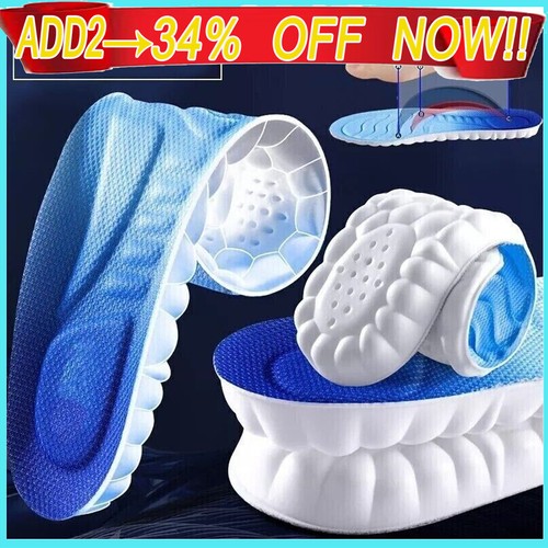 4D Work Boot Shoes Insoles Hiking Trainer Inner Soles Foot Inserts ...