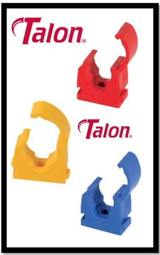 10 X 15mm/22mm Talon Red, Yellow Blue Identification Wrap Over Pipe ...