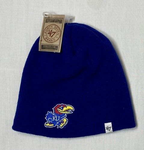 47' Brand University of Kansas Jayhawks KU Beanie Hat Cap Cuffless NCAA ...