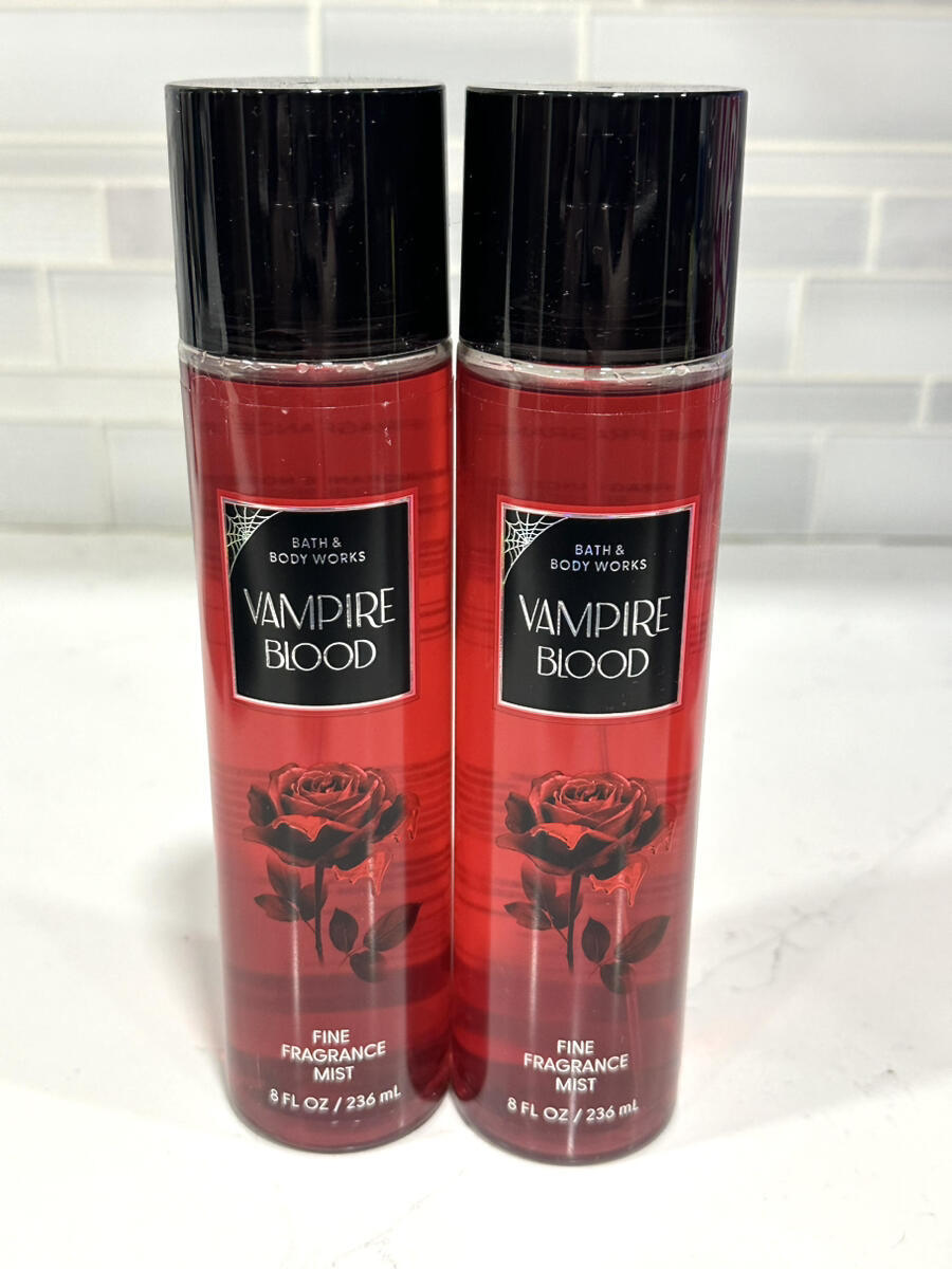 2 Bath & Body Works Vampire Blood Halloween Red Fine Fragrance Mist ...