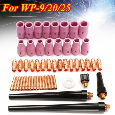 53Pcs Nozzle Cups Gas Lens Collet Body Cap Kits for WP-9/20/25 TIG ...