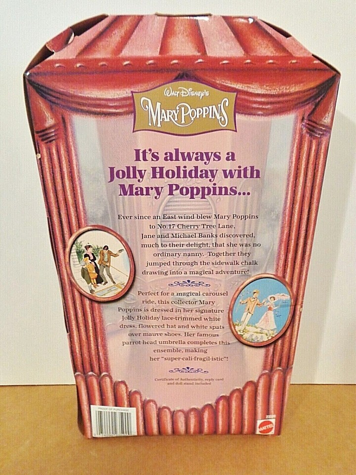 MARY POPPINS JOLLY HOLIDAY BARBIE DOLL-DISNEY COLLECTOR DOLL-MATTEL ...