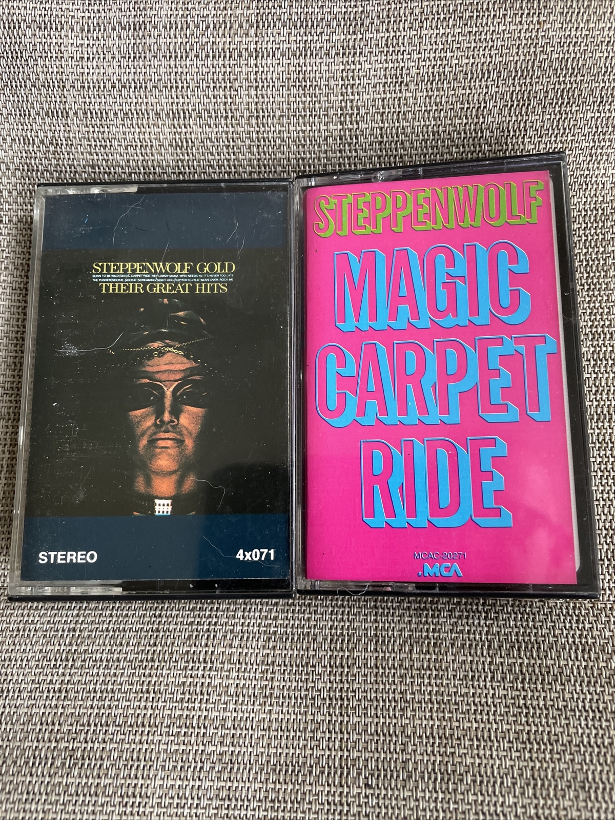 Steppenwolf Cassette Lot Of 2-Steppenwolf Gold 1972/Magic Carpet Ride ...