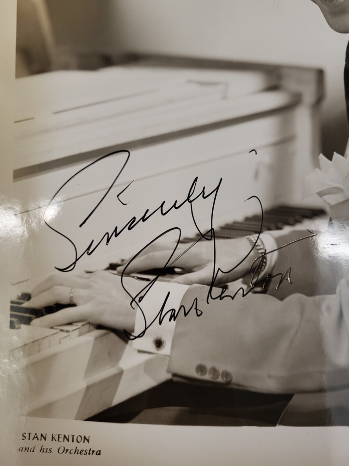 Sincerely Stan Kenton Autographed 8" x 10" B&W Photograph By James J. Kriegsmann | eBay