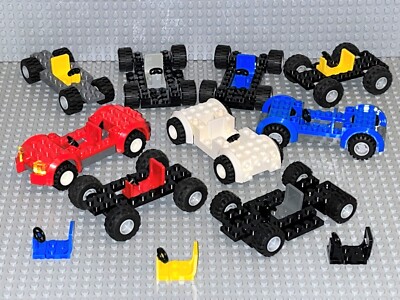 Lego Car Frames for Minifigures: Frames + Wheels + Tires + Fenders ...