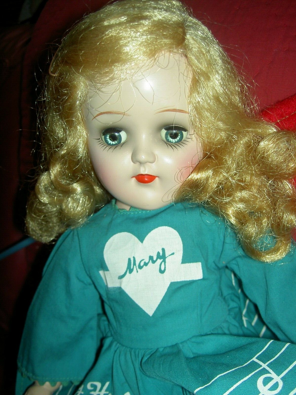 Mary Hartline Ideal TONI P91 doll 1949 with orig.RED dress,baton ...