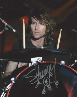 Shannon Larkin of Godsmack photo Reproduction signature quality photo ...