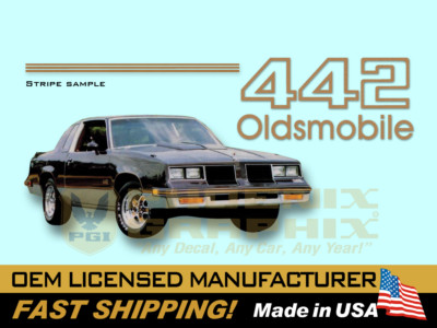1985 1986 1987 Oldsmobile 442 Decals Graphics & Stripes Kit | eBay