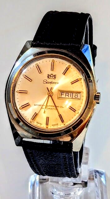 1970s Swiss SS Watches of Switzerland Seafarer 25J ETA 2836 Auto Watch ...