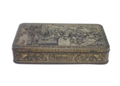 Vintage GBC Belgium Teniers High-Relief rectangular Cookie Biscuit ...