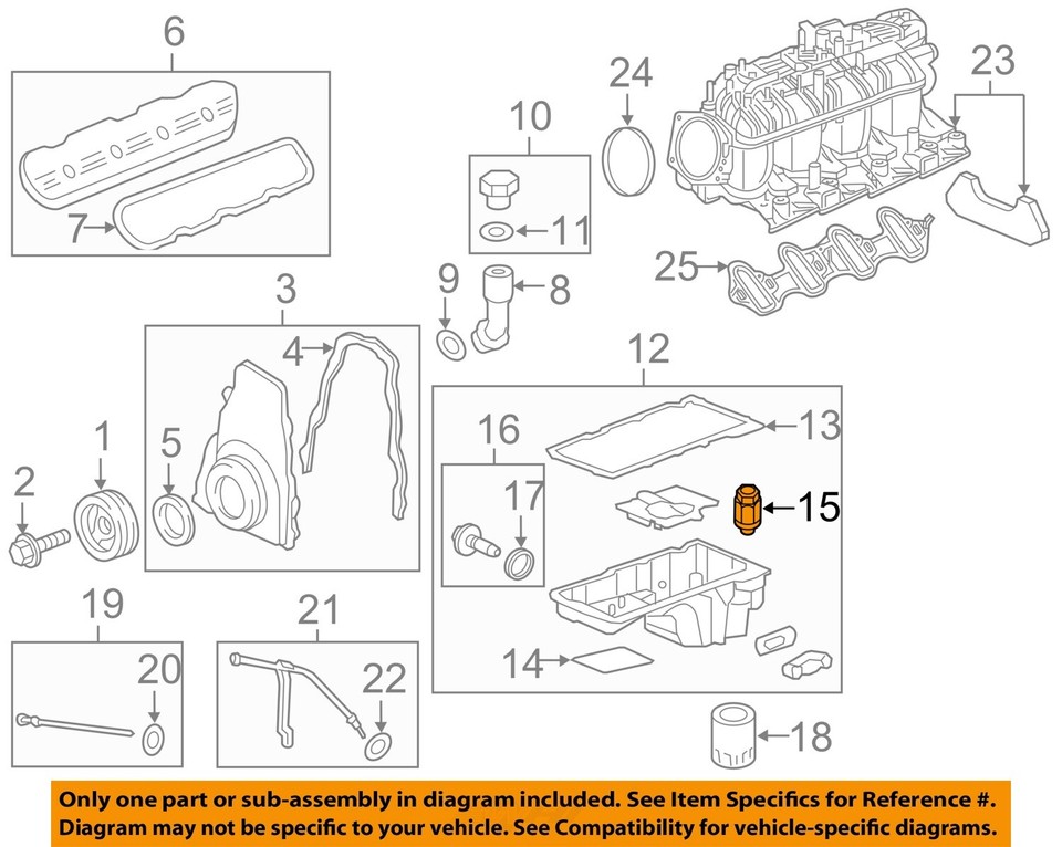 SILVERADO SIERRA TAHOE YUKON OIL PRESSURE RELIEF VALVE 2007-2013 ...