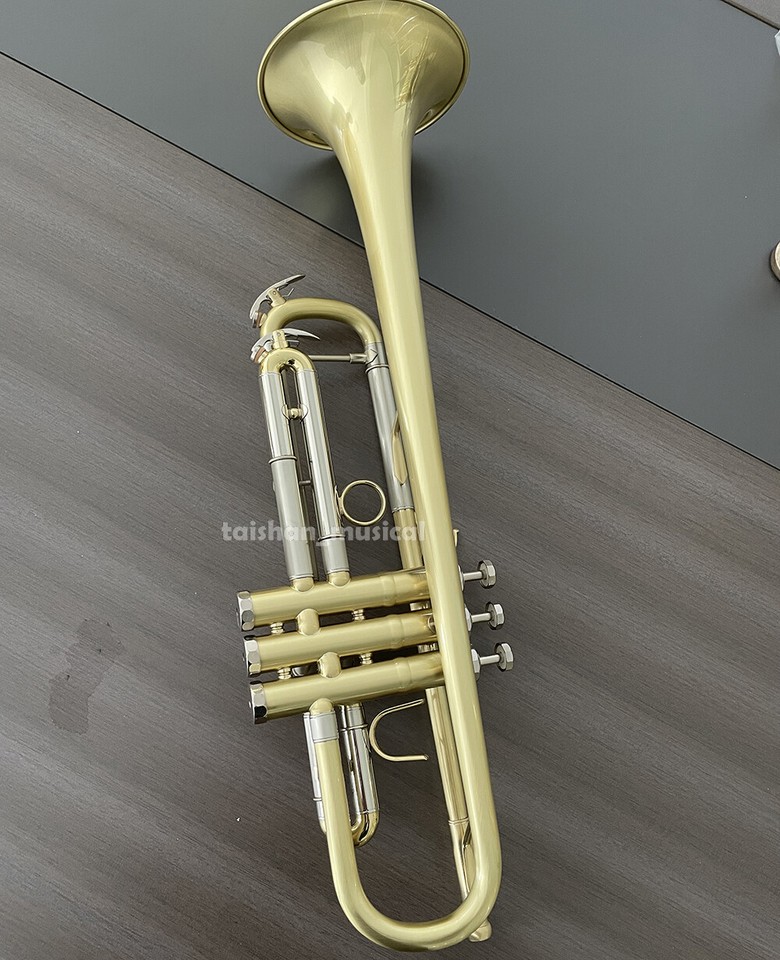 New WEIBSTER WTR-350 trumpet Brushed Lacquered with case FREE SHIPPING ...