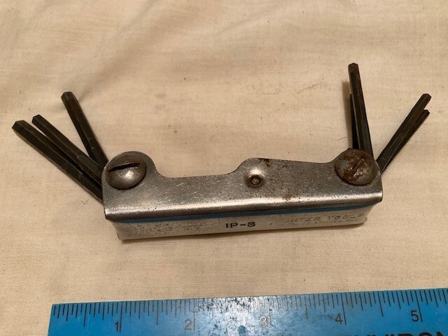 MADE IN USA - Vintage SMITTY IP-8 Hunter Tool CO. -8 PC POCKET Allen ...