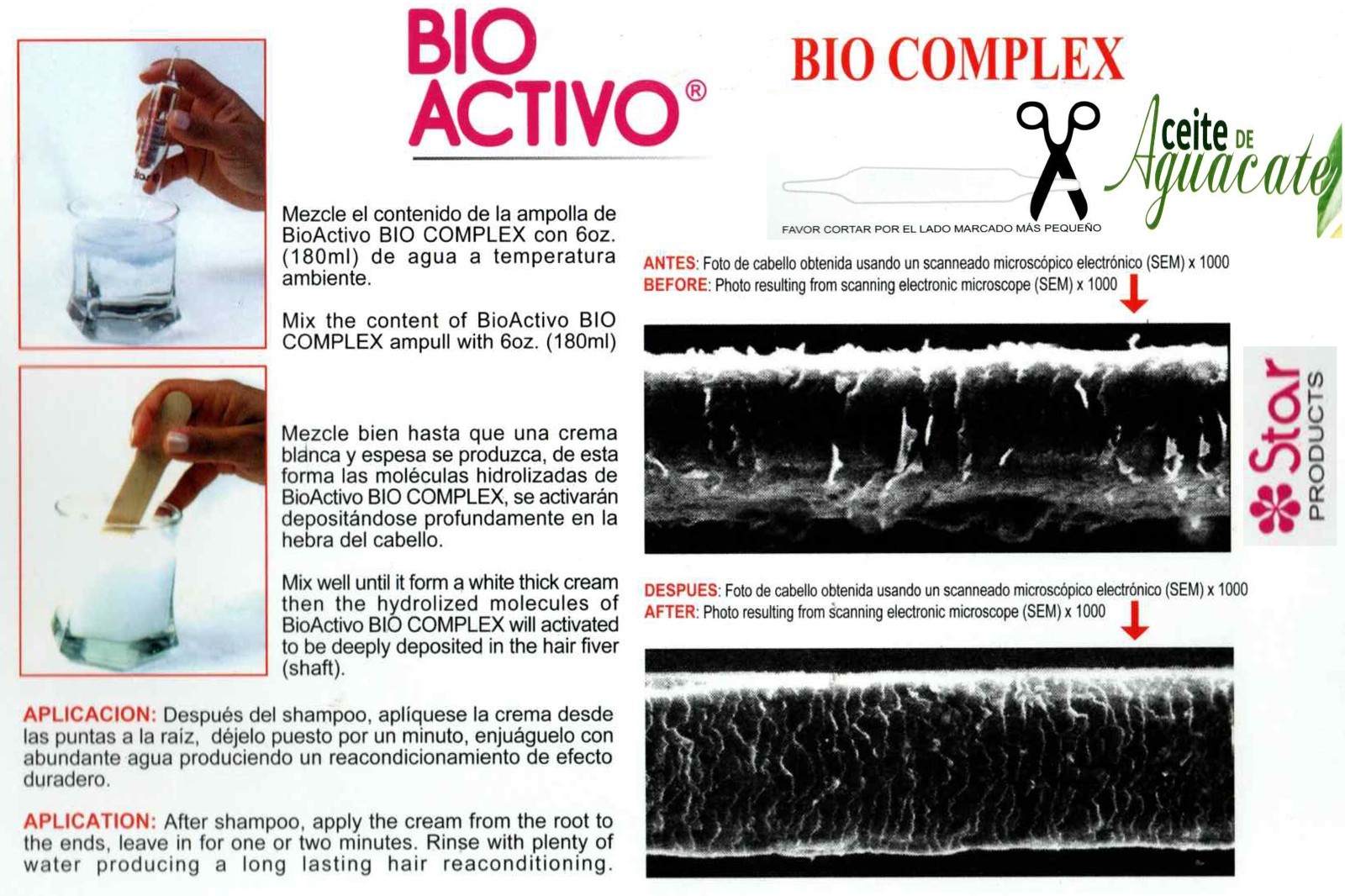 Star Product Bio Complex Avocado Oil Dominican Hair Reconstructor (5 ...