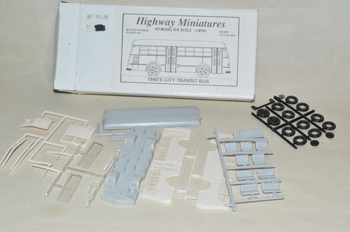 HO scale vehicle KIT Jordan Highway Miniatures 244 1940's City Transit ...