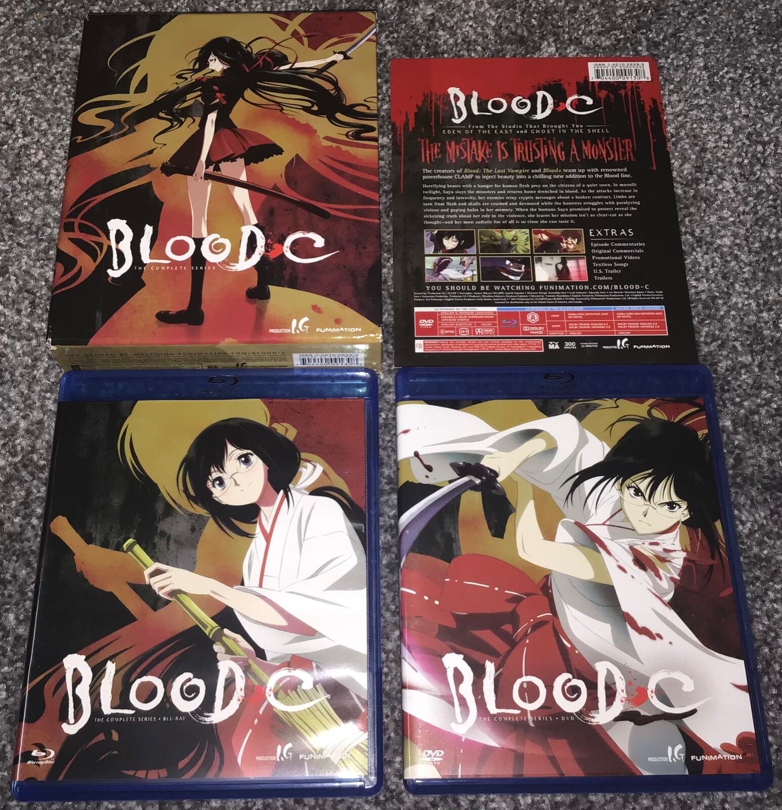 Blood-C: The Complete Series (DVD/Blu-ray, 2011) for sale online | eBay
