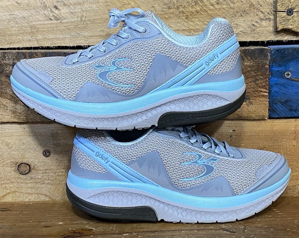 Gravity Defyer Gdefy Womens Walking Sneaker TB9024FSU-W Gray Teal Blue ...