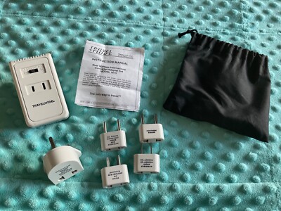 Travel Smart Luggage Adapter International Plug Set Mesh Bag KIT-ADAPT ...