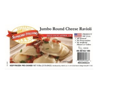 Supremo Italiano - Jumbo Round Cheese Ravioli, 5 lb, 2 Ct | eBay
