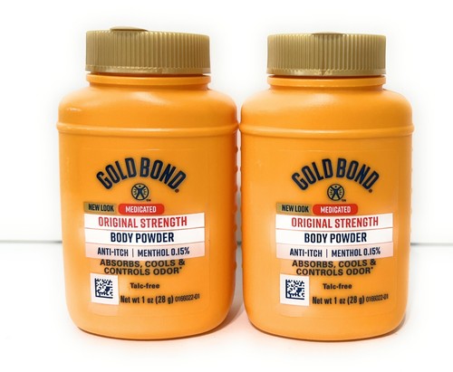 2-Pack Gold Bond Medicated Powder Original Strength Talc-Free 1oz ...