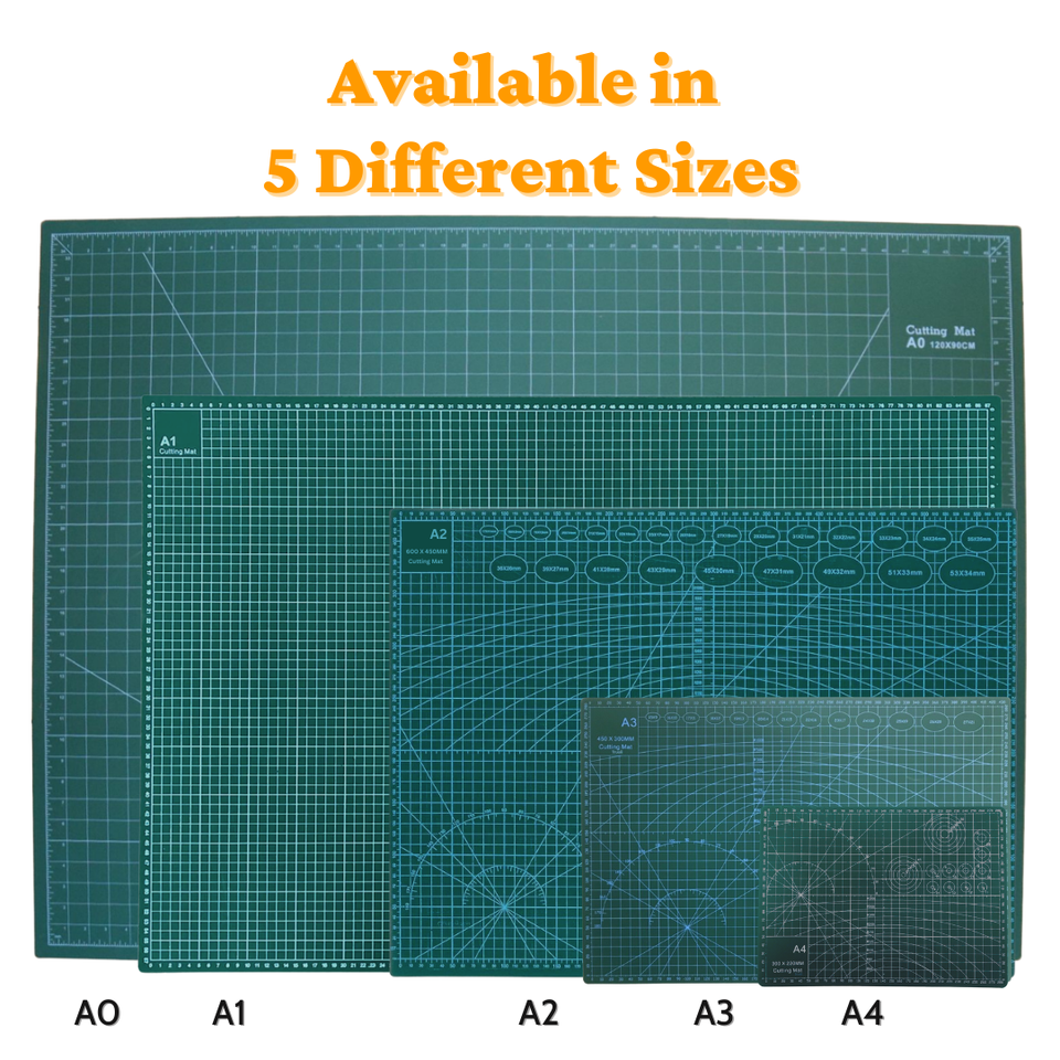 A0 A1 A2 A3 A4 Cutting Mat Self Healing Printed Grid Lines Knife Board ...