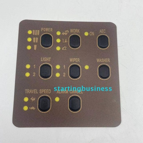 Instrument Display Button Sticker Film Fit Caterpillar CAT E312 320 ...