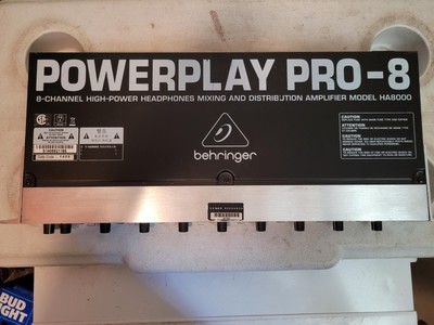 Behringer Powerplay Pro-8 HA8000 8-Channel High-Power Headphones ...